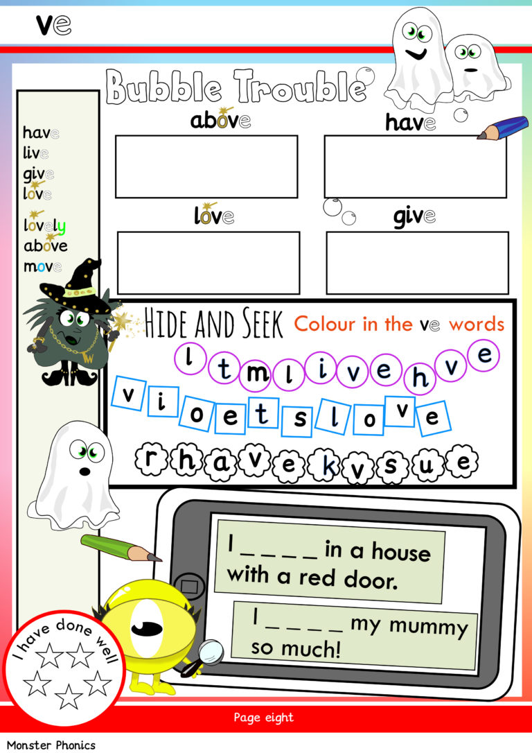 Free Phonics Worksheets & Activities | Monster Phonics