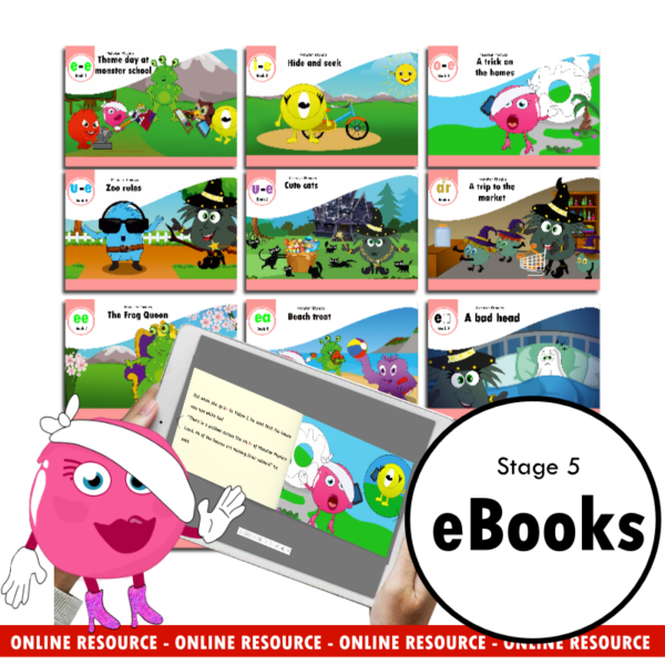 Stage 5 Set Of 10 Reading Books | Monster Phonics