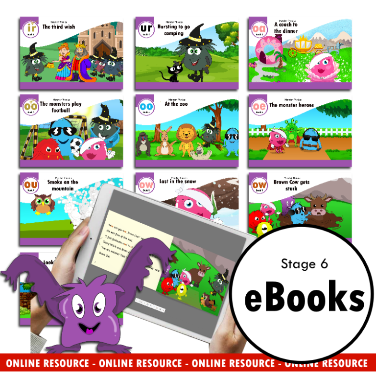 Meet The Monsters Books Set Of 10 Books | Monster Phonics