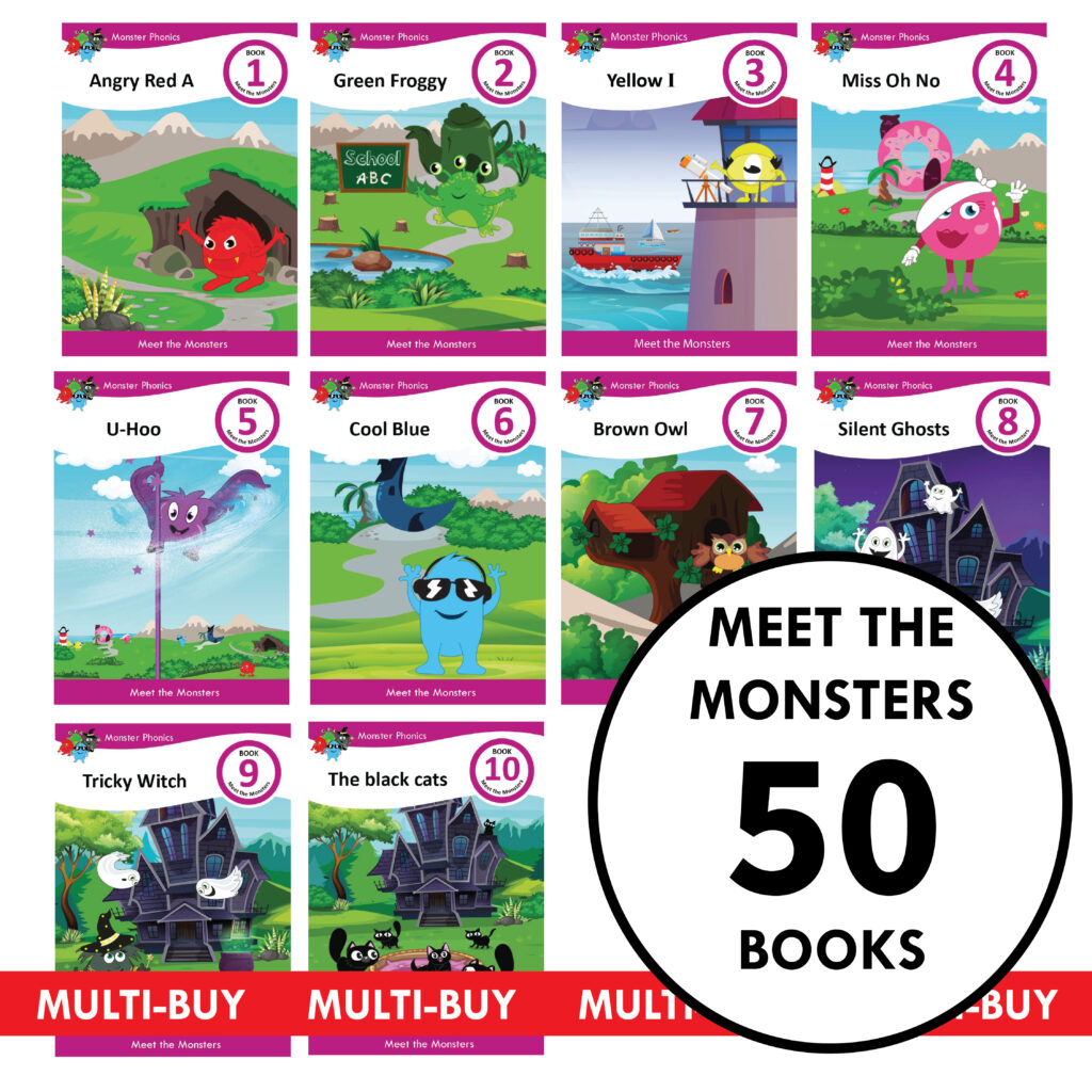 MULTI-BUY: 5 X Meet The Monsters Set 50 Books | Monster Phonics
