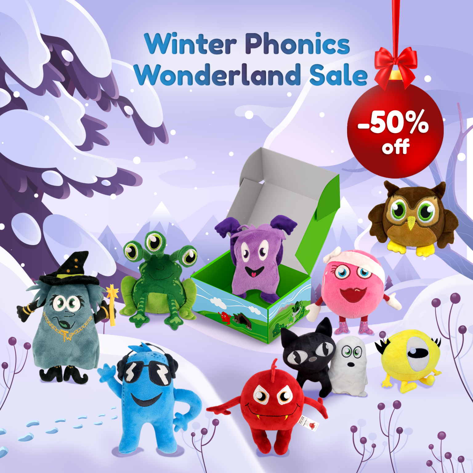 Set Of 10 Monsters Characters | Monster Phonics