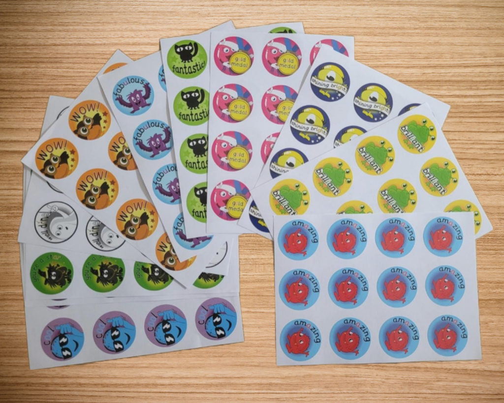 Set Of 2400 Monsters Phonics Stickers | Monster Phonics