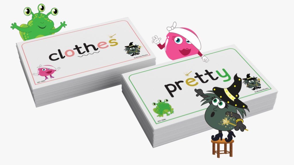 Common Exception Word Flashcards | Monster Phonics