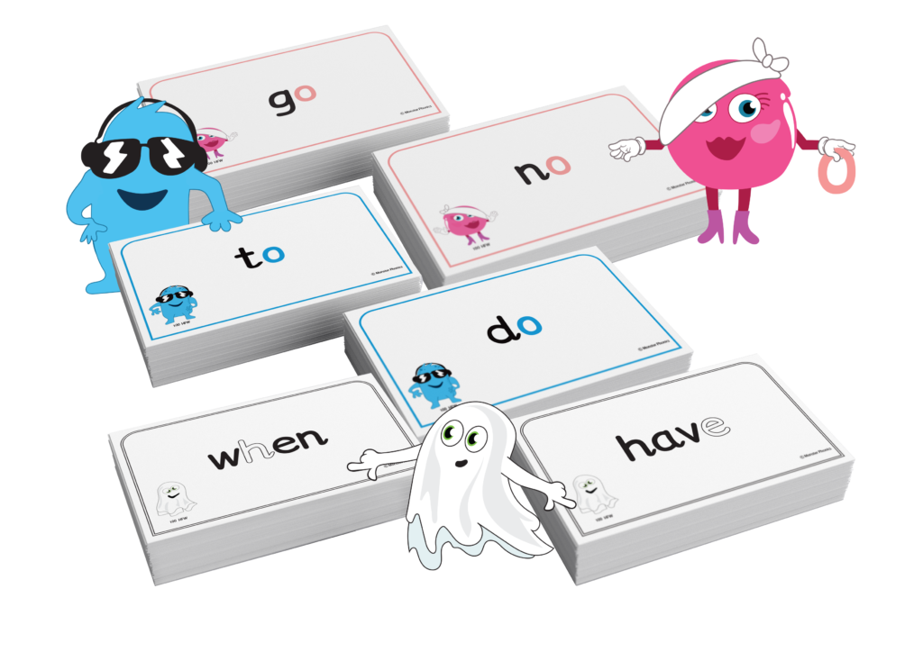 First 100 High-Frequency Word Flashcards | Monster Phonics