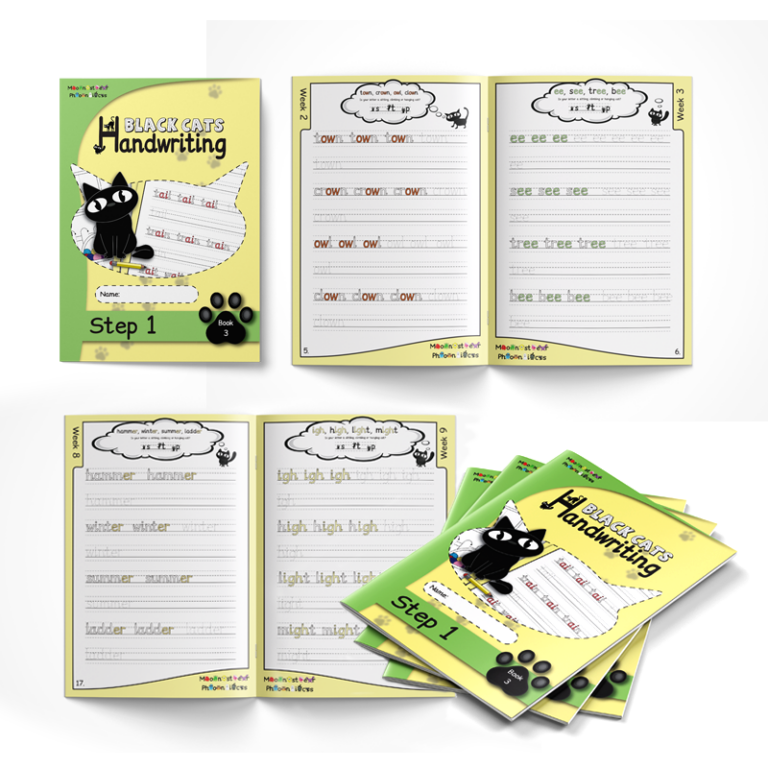 Reception Handwriting Book, Step 1 Book 3 | Monster Phonics