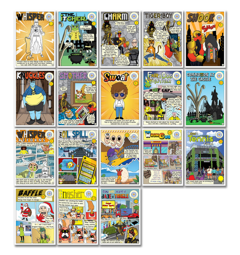 Intervention Comics - Set 2 Set Of 18 | Monster Phonics
