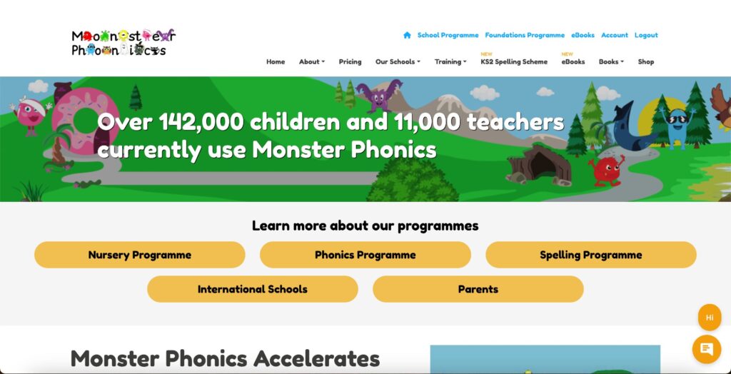 Platform Login | Monster Phonics