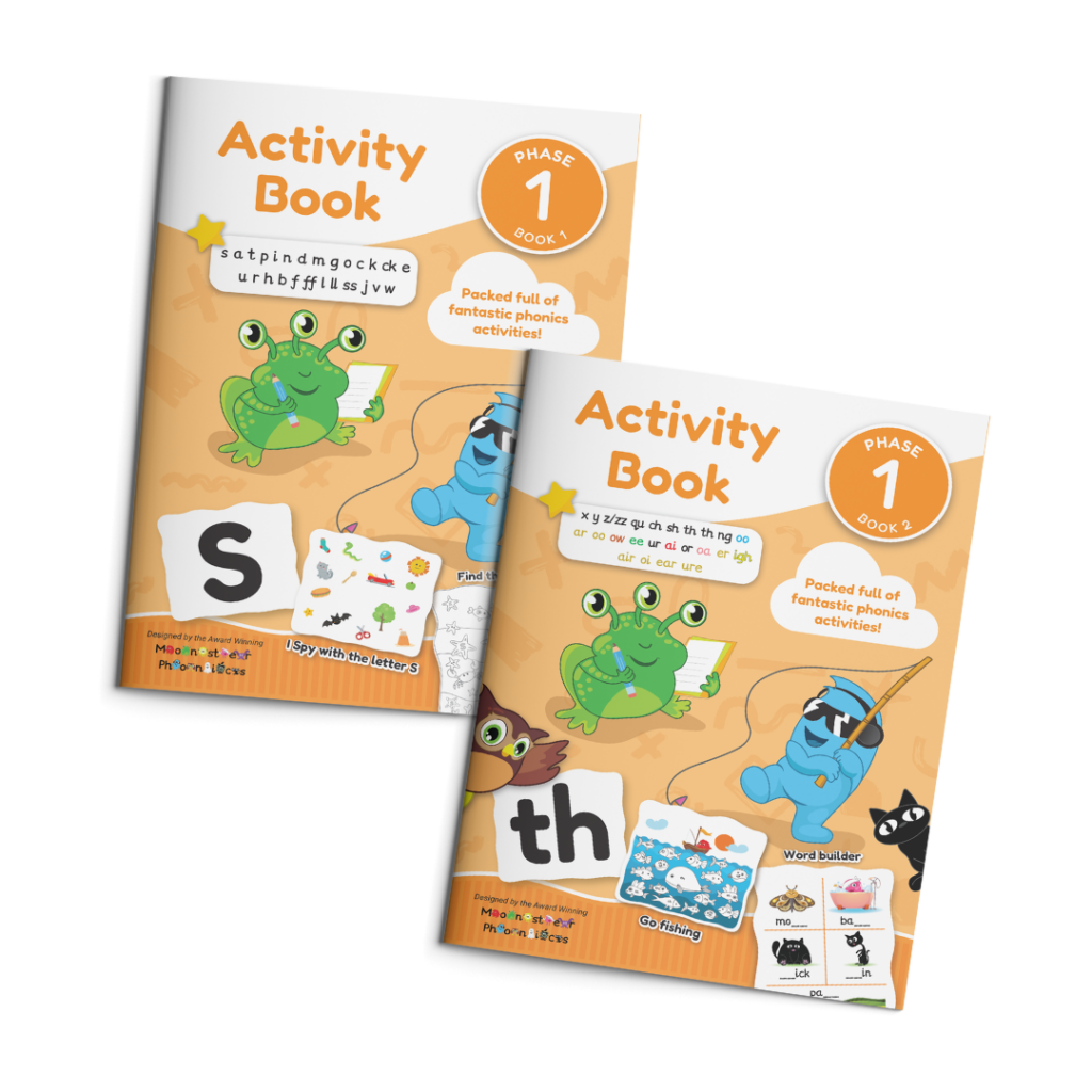 Reception Activity Books 1 & 2 - Parent Set | Monster Phonics