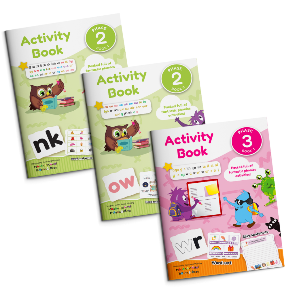 Key Stage 1 Activity Books - Set Of 3 Books - Parent Set | Monster Phonics