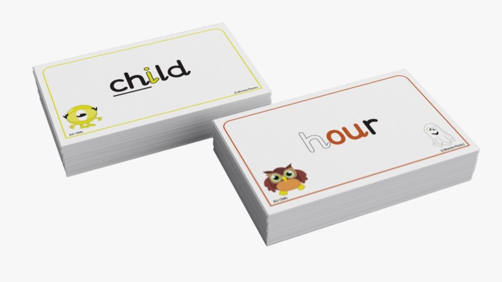 Free Common Exception Words Year 2 Flashcards From Monster Phonics